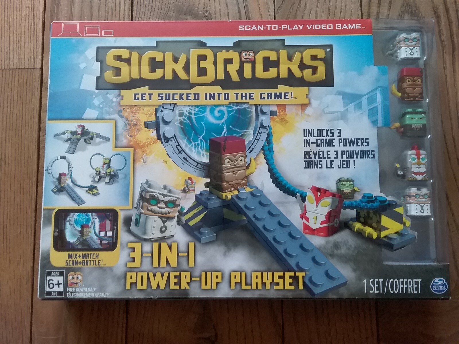 Sick Bricks 3-in-1 Power-Up Action Playset With Five Figures Brand New ...