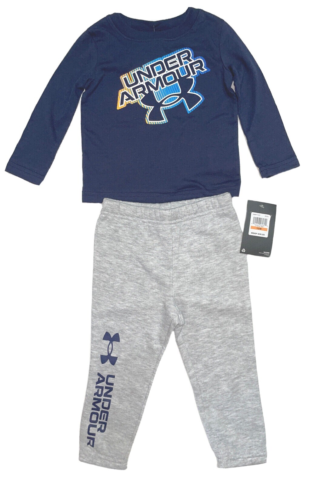Under Armour Baby Boy Bodysuit & Joggers 2-3PC Sets; Size 3/6M, 6/9M ...