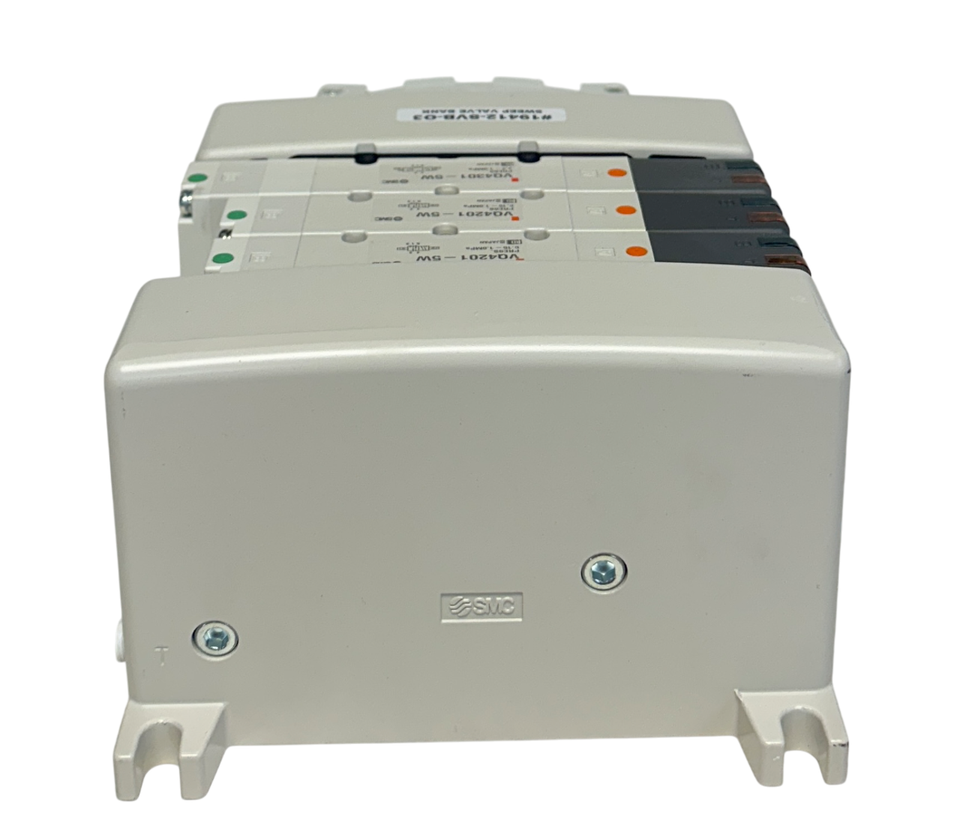 SMC 19412-SVB-03 / 19412SVB03 PNEUMATIC SWEEP VALVE BANK 3-PORT VQ4201 ...