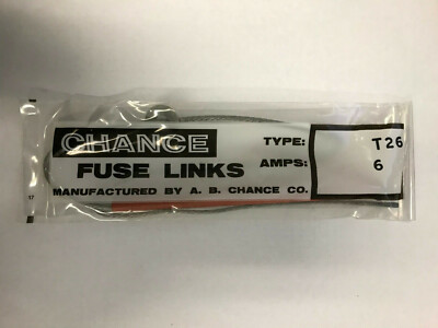 AB Chance M6T26 Fuse Link Type T26 6A Ampere | eBay