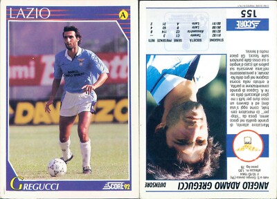 SCORE 92 Fußball Trading Card Jahr 1992 - Lazio - Gregucci - Nr. 155 | eBay