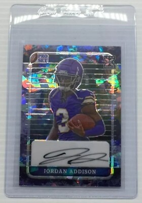 2023 Leaf Pro Set Metal Jordan Addison Black Crystals XRC Rookie Auto ...