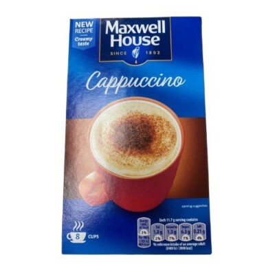 48 Sachets (6 Boxes) Maxwell House Cappuccino Instant Coffee Cheapest ...