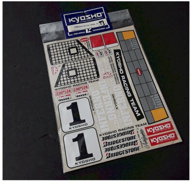 Vintage RC Kyosho Inferno ST BS-136 Decal / Sticker Sheet Old Stock OEM ...
