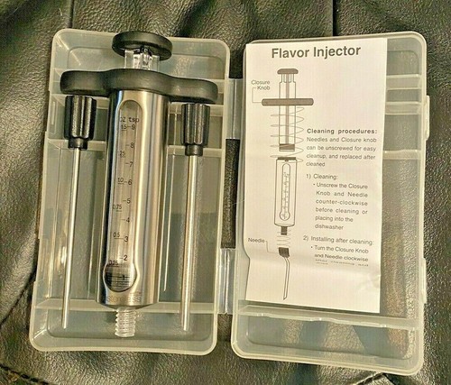 Stainless Steel Flavor Injector with Storage Case | eBay