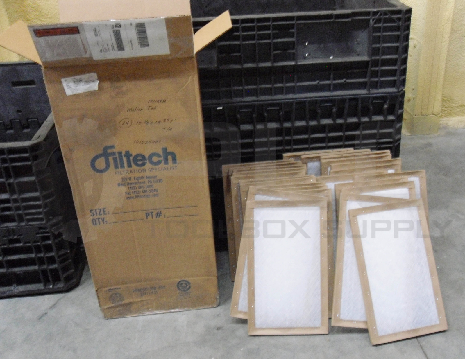 NEW BOX OF 24 FILTECH 10-7/8X18-1/4X1 AIR FILTERS | eBay