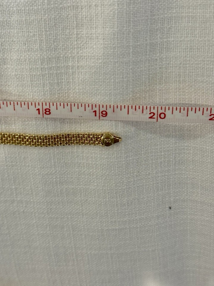 19 Inch Necklace Yellow Gold Chain Link Marked Italy 750 (please Read ...