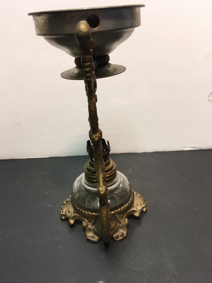 Antique Glass Vapo Cresolene medicine Kerosene Oil Lamp | eBay