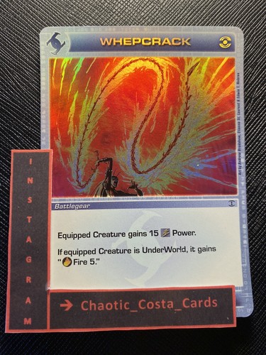 WHEPCRACK - BATTLE GEAR CARD - 1ST EDITION - CHAOTIC CARD - SUPER RARE ...