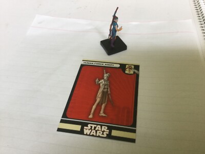 Human force adept (Promo) Star Wars Miniatures + Stat Card | eBay