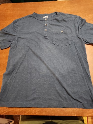 Duluth Trading Co. Shirt Men's MEDIUM Blue 3-Button Pocket T-Shirt EUC ...