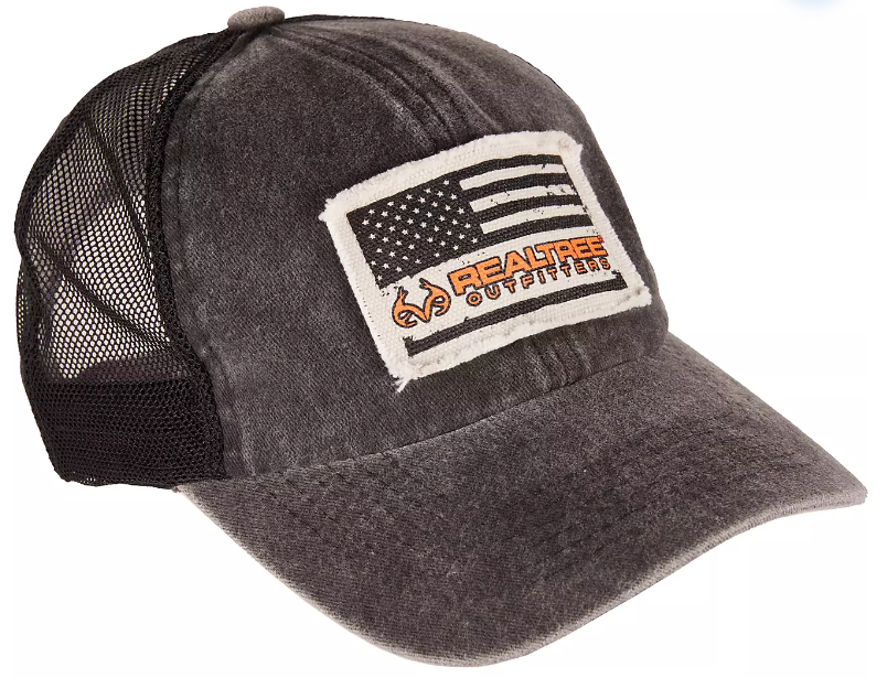 NEW Realtree Men's Flag Frayed Patch 2 Color Baseball Hat Cap ...