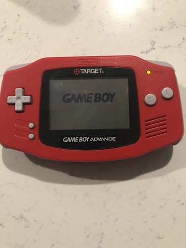Target Red Gameboy Advance Nintendo Gba AGB-001 Tested Works! Has Back ...