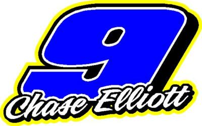 9 Chase Elliott 2024 Nascar vinyl window decal racing sticker | eBay