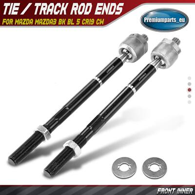 2x Tie / Track Rod Ends Front Inner for Mazda Mazda3 BK BL 5 CR19 CW ...