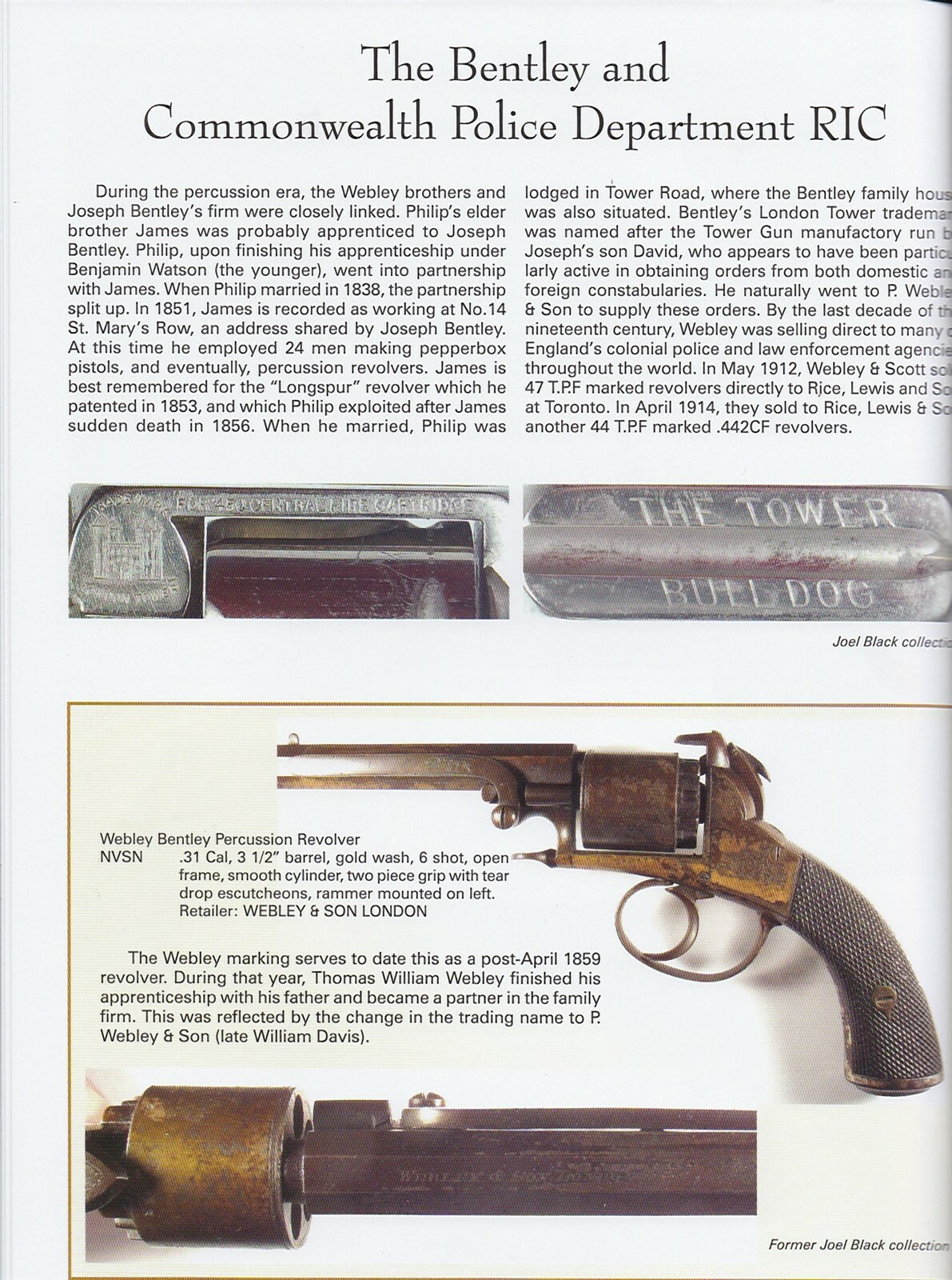 WEBLEY SOLID FRAME REVOLVERS Models RIC, MP and No. 5 : New Book, Free ...