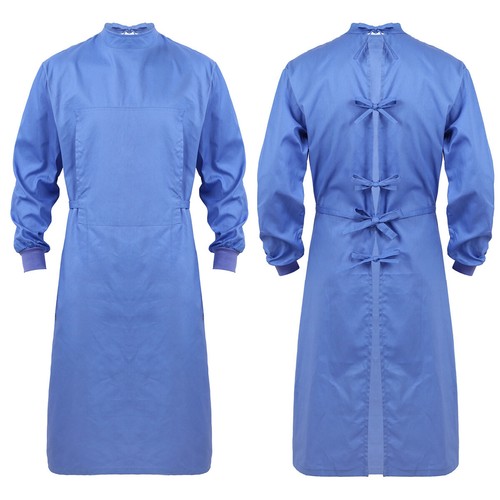 Unisex Medical Reusable Surgical Gown Operating Hospital Scrubs Uniform ...