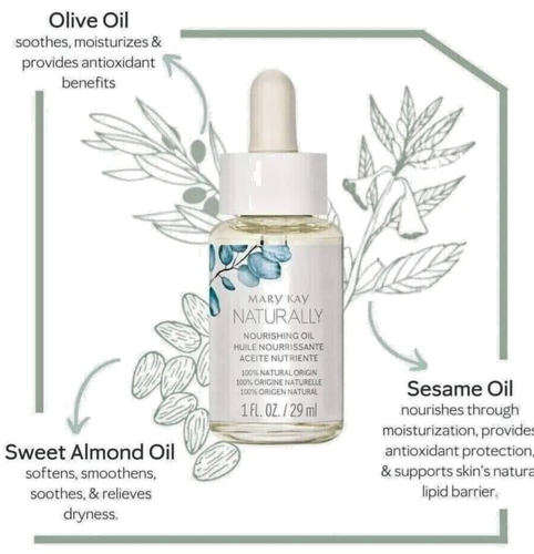 Mary Kay "Naturally® Nourishing Oil" 1 fl. oz. Brand New in Box-FREE ...