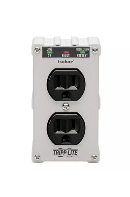Tripp Lite Isobar 2 Outlet Surge Protector Power Strip, Direct Plug In ...