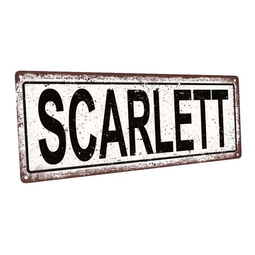 Scarlett Metal Sign; Wall Decor for Kids Room or Nursery | eBay
