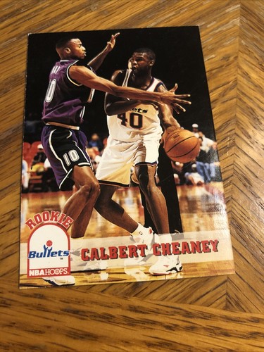 1993-94 Hoops Washington Bullets Basketball Card #416 Calbert Cheaney ...