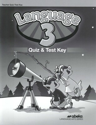 Abeka - Language 3 Quiz and Test Key 3rd grade, 5th edition | eBay
