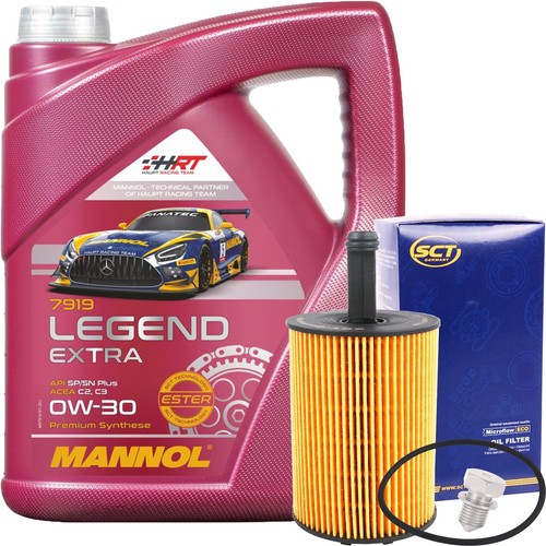 SCT GERMANY ÖLFILTER + 5 LITER MANNOL 0W-30 MOTORÖL LEGEND EXTRA 0W30 ...