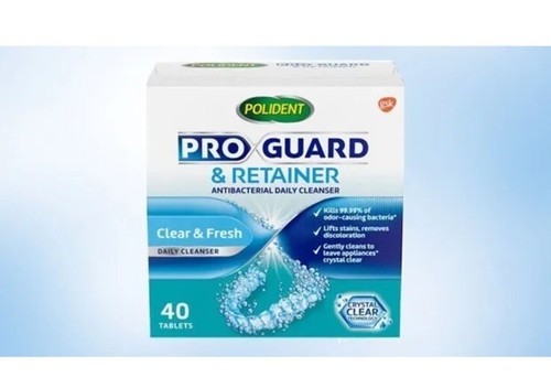 SHIPS NOW! Polident ProGuard & Retainer Antibacterial Daily Cleanser ...