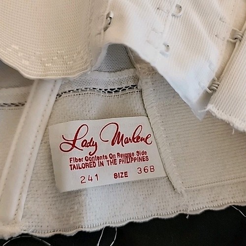 Vintage Lady Marlene White Strapless Longline Bra 36B Bustier 241 Low ...