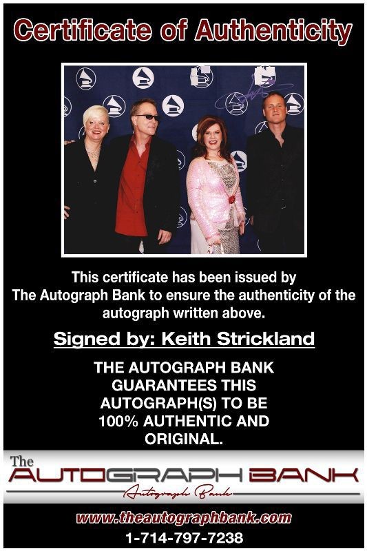 Keith Strickland The B-52s Authentic signed 8x10 photo |CERT ...