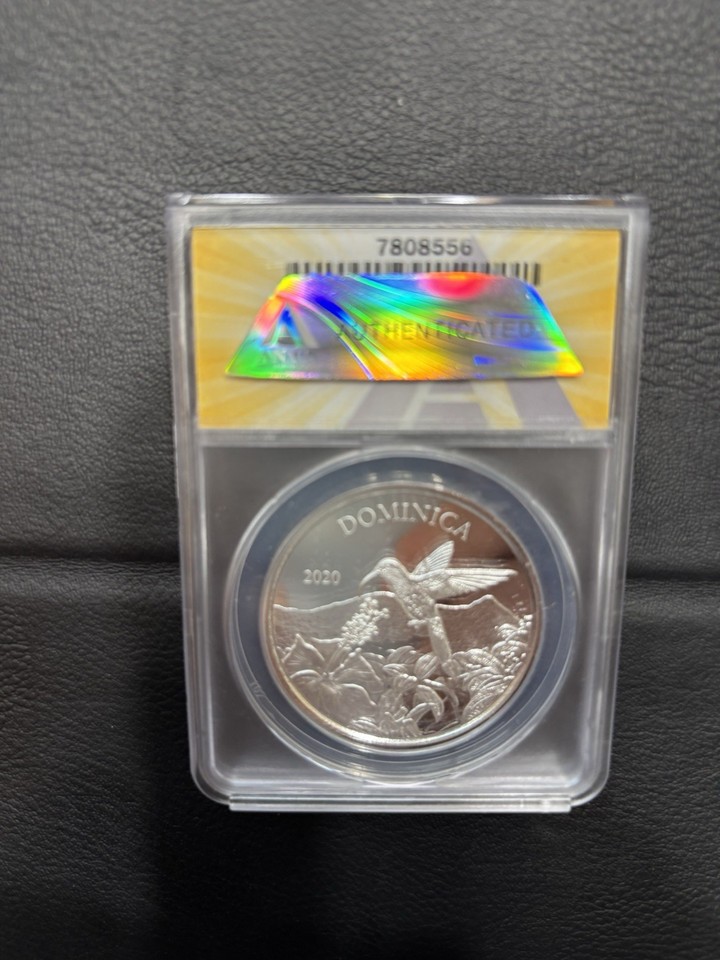 2020 $2 Dominica Silver Hummingbird Eastern Caribbean PF69 DCAM ANACS ...