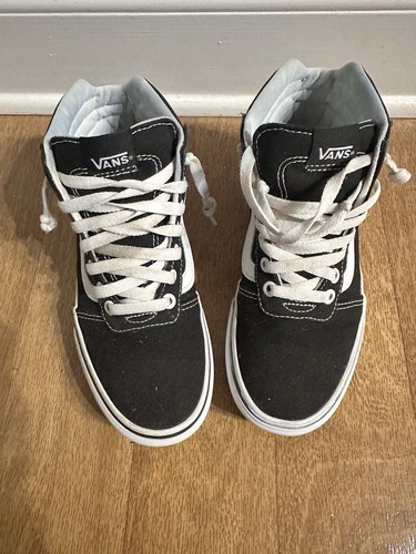 VANS Old Skool Sk8-Hi Top Sneakers Black/White. Women's Sz 6. | eBay