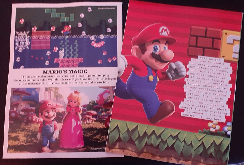 2 Magazines-TIME SUPER MARIO 40 years- SUPER MARIO TRIVIA 2025 | eBay