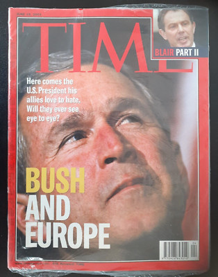 Time Magazine New Sealed US 2001 June 18 President George W Bush Tony ...