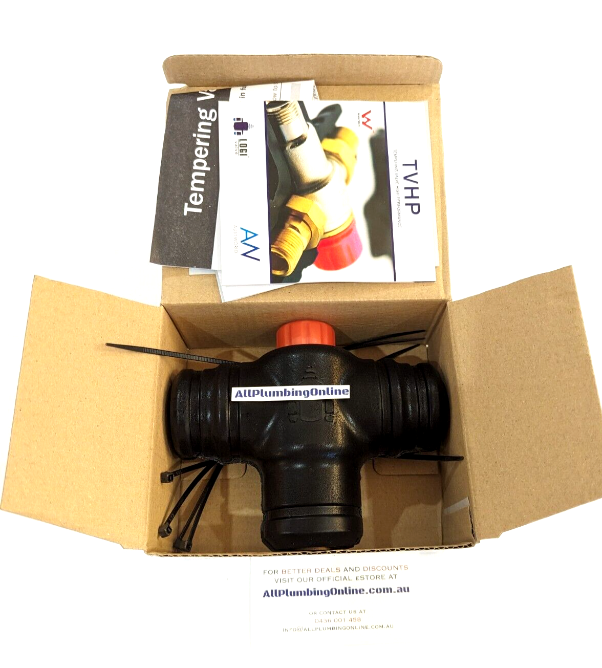 AW Austworld Logi TV15HP 15mm ½" Solar Tempering Mixing Valve Copper ...