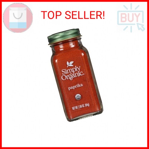 Simply Organic, Paprika Ground Certified Organic, 2.96 Ounce Container ...