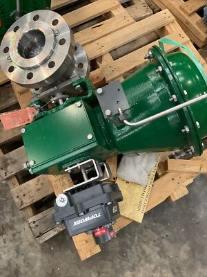 Fisher V300 4" Vee-Ball Control Valve 316SS With 2052 Size 2 Pneumatic ...