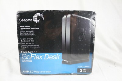 Seagate FreeAgent Go Flex Desk 2TB External Hardrive USB 2.0 NEW | eBay