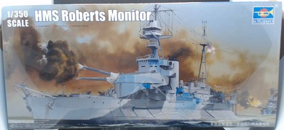 TRUMPETER - HMS ROBERTS -MONITOR - 1:350 - KIT#05335 | eBay