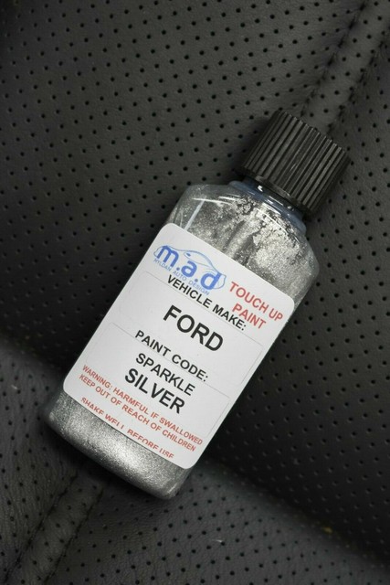 FORD SPARKLE SILVER WHEEL PAINT TOUCH UP KIT 30ML CURB SCRATCH ALLOY ...