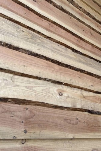 Wood Cladding Waney Edge In Larch/British Western Red Cedar 3.6m | eBay UK