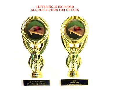 2 CORN HOLE BEAN BAG TROPHIES CORN HOLE TROPHY #5 | eBay