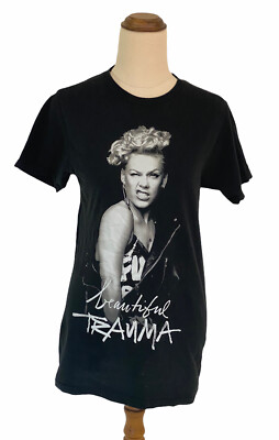 PINK Beautiful Trauma 2018 World Tour T-Shirt - S - Black 100% Cotton ...
