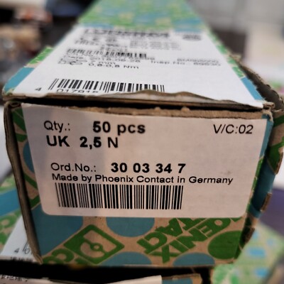 50x Phoenix Contact 3003347 Terminal Block Connector Feed Thru Screw | eBay