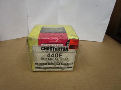 NEW CHESTERTON CHEMICAL SEAL 440E 045412 2.000 SHAFT SIZE (SEALED) | eBay