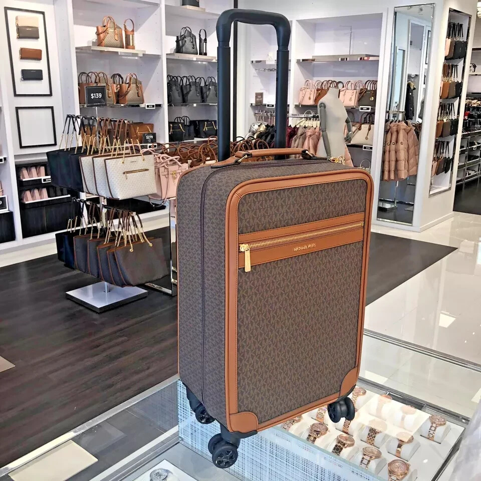 Michael Kors Women Travel Trolley Suitcase + Weekender Bag Combo Set ...