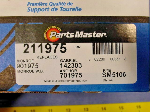 Suspension Strut Assembly Parts Master 211975 for sale online | eBay