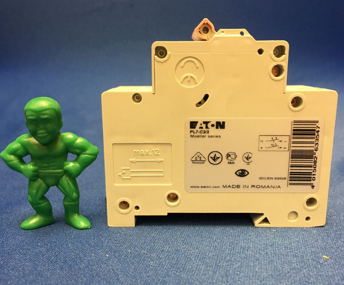Eaton Moeller PL7-C2/2 2-Pole Mini Circuit Breaker 2A 10KA | eBay