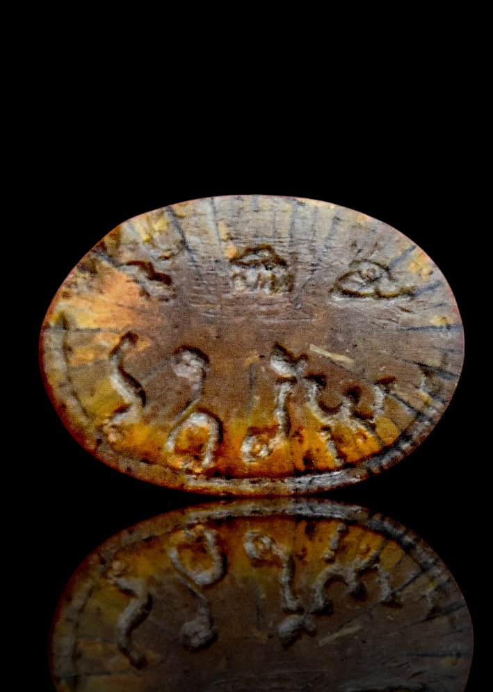 Ancient Swat Valley Gandhara Stone Seal of Myth and Symbols | eBay