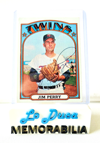 Jim Perry #220 AUTOGRAPH 1972 Topps | eBay